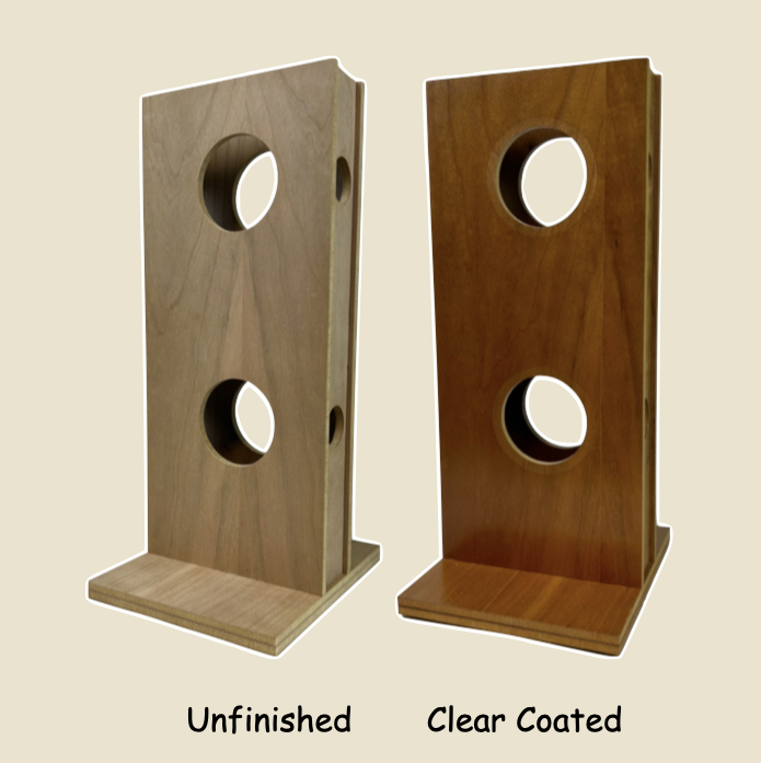 ANSI 161 prep, two hole lockset block, unfinished cherry wood, “B ...