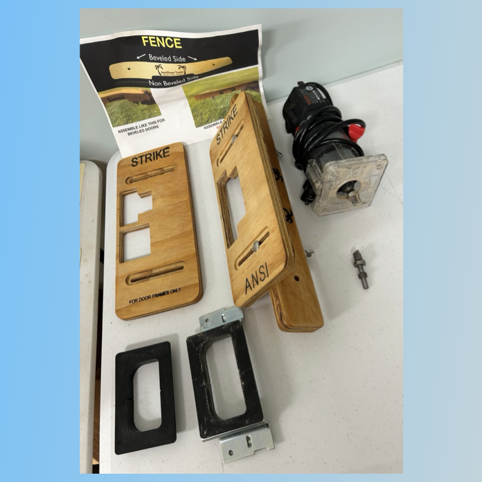 Router Template Kit – Strikes & Hinges – LocksetBlocks.Com